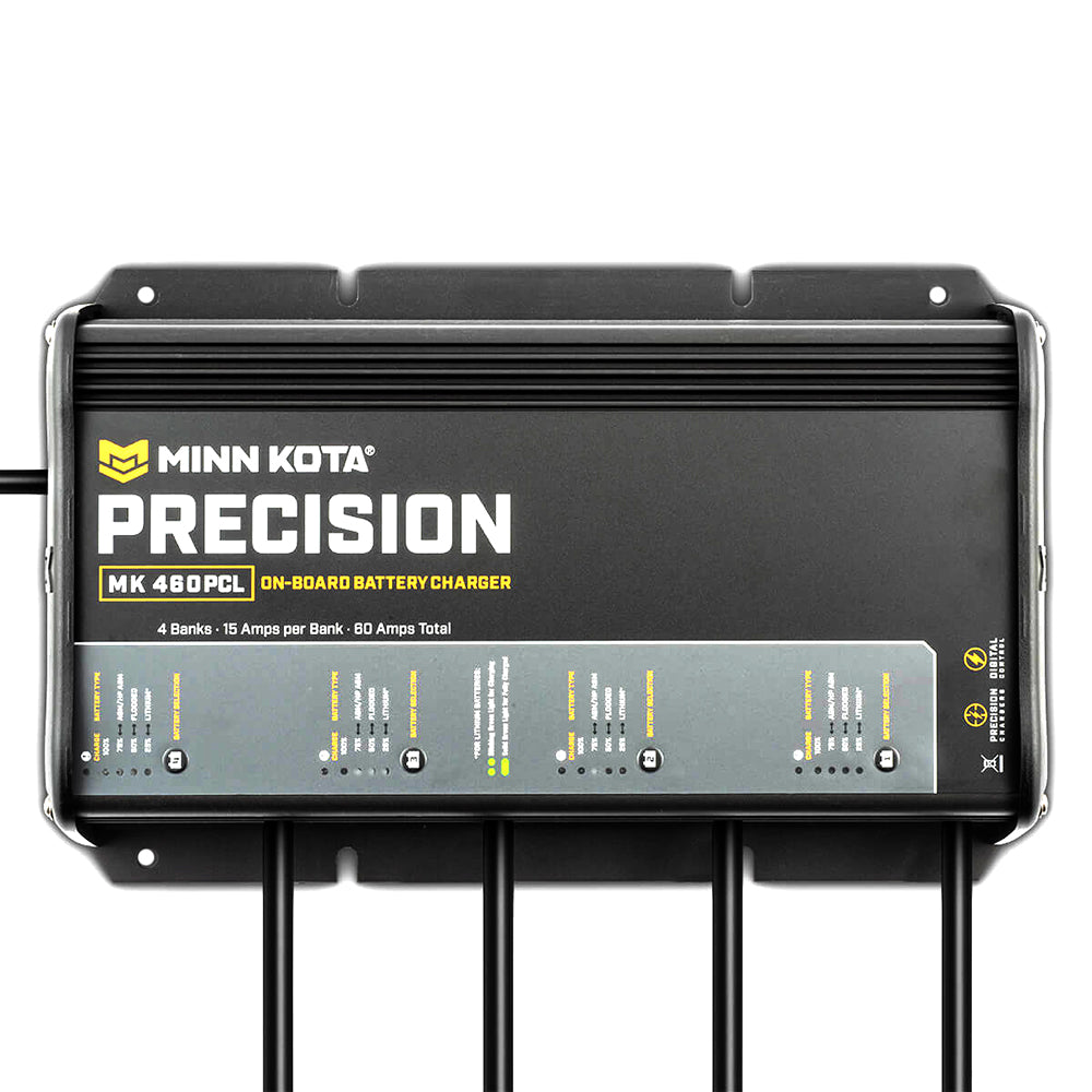 Minn Kota OnBoard Precision Charger MK460 PCL 4 Bank x 15 AMP LI ...
